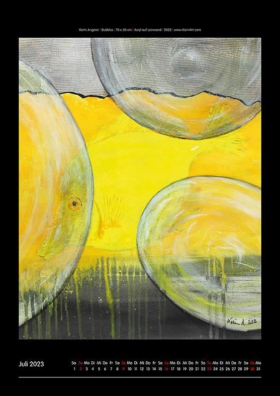 KUNST-WAND-KALENDER 2023 Karin ANGERER - Art4Public